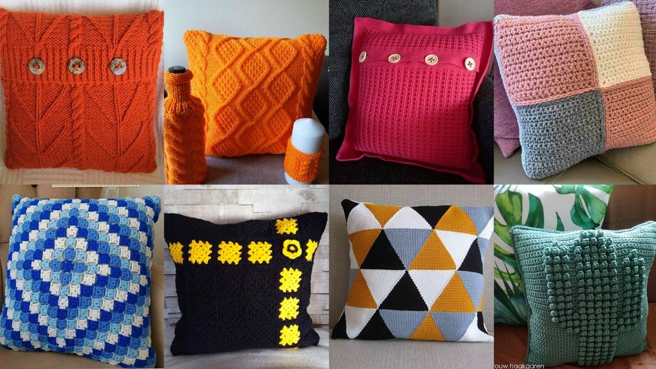 Beautiful free Crochet Cushion Covers patterns/Attractive eassy Crochet ...