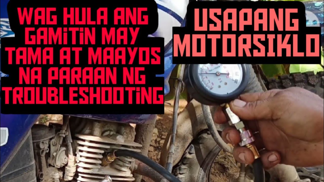 motorcycle compression testing, how to use compression tester. - YouTube