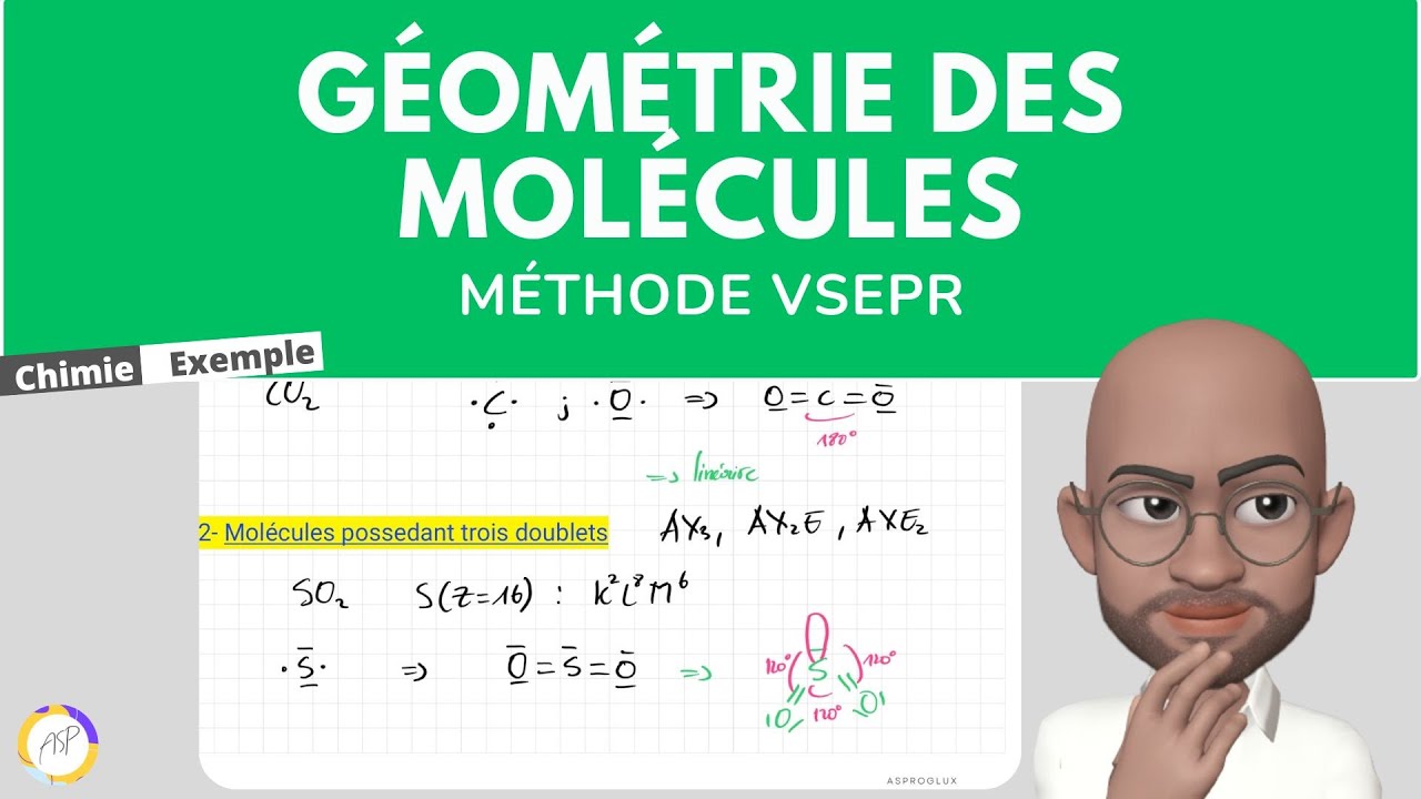 Géométrie des molécules | la méthode VSEPR | Physique et Chimie lycée ...