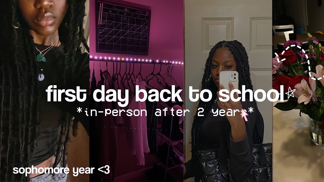 FIRST DAY OF SCHOOL | my 5am morning routine, grwm, in-person classes ...