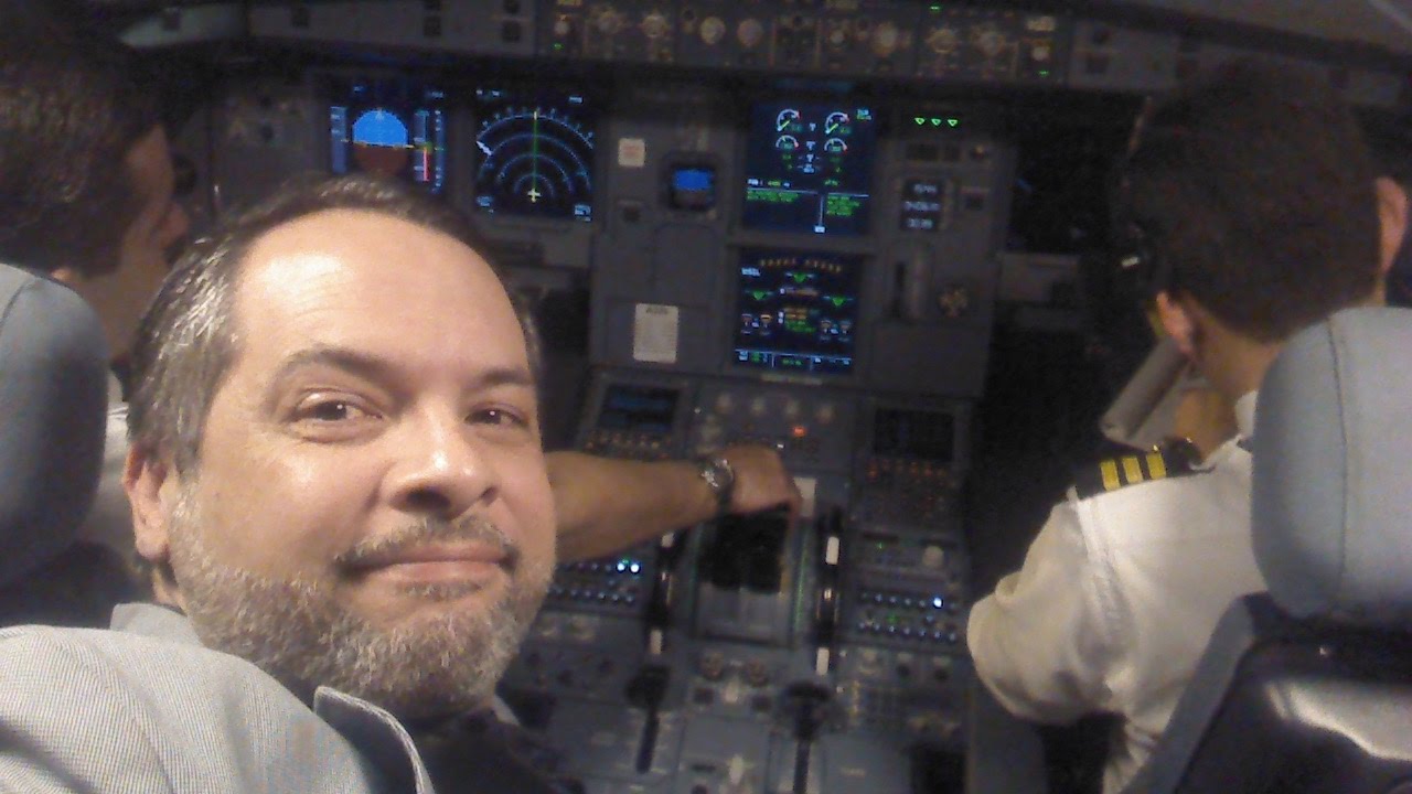 Landing aboard a A320 cockpit - YouTube
