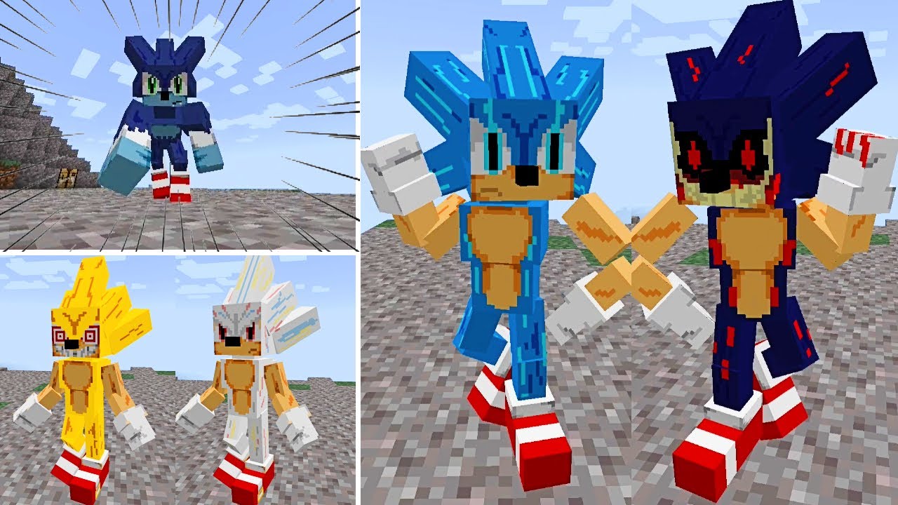 Addon de SONIC para Minecraft PE || Sonic MCPE - YouTube
