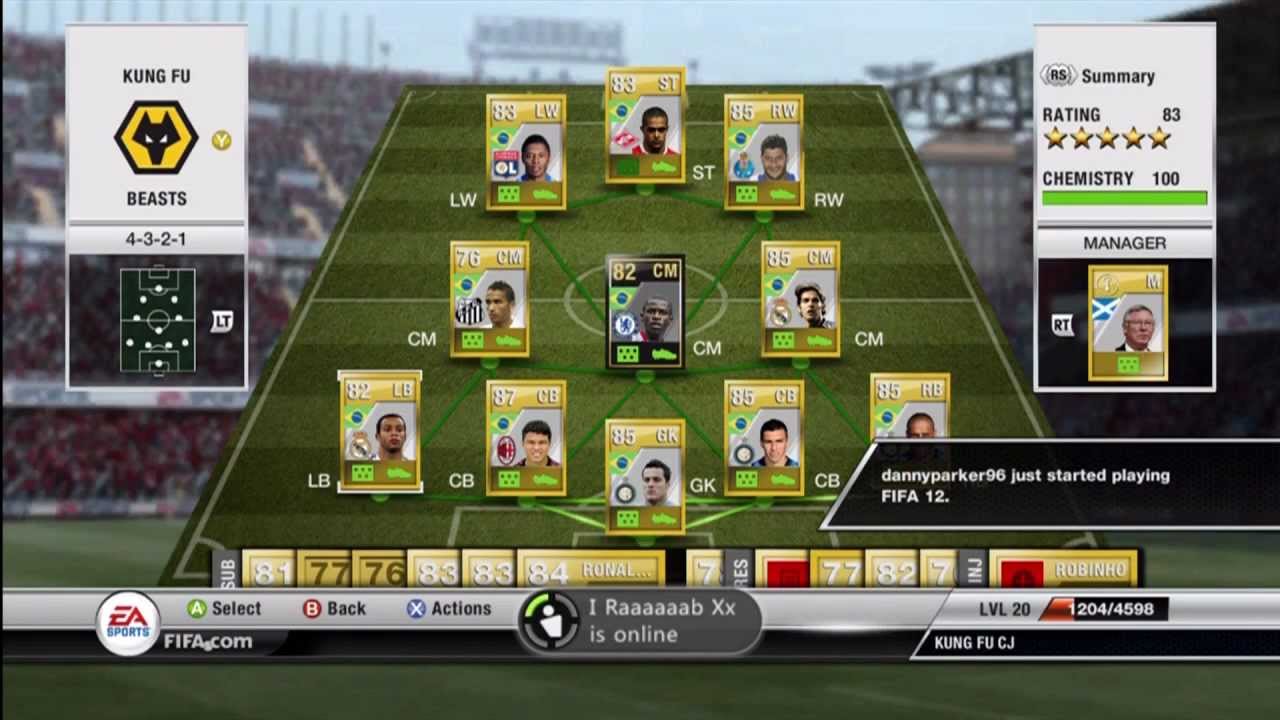 FIFA 12 Ultimate Team Head Coaches - YouTube
