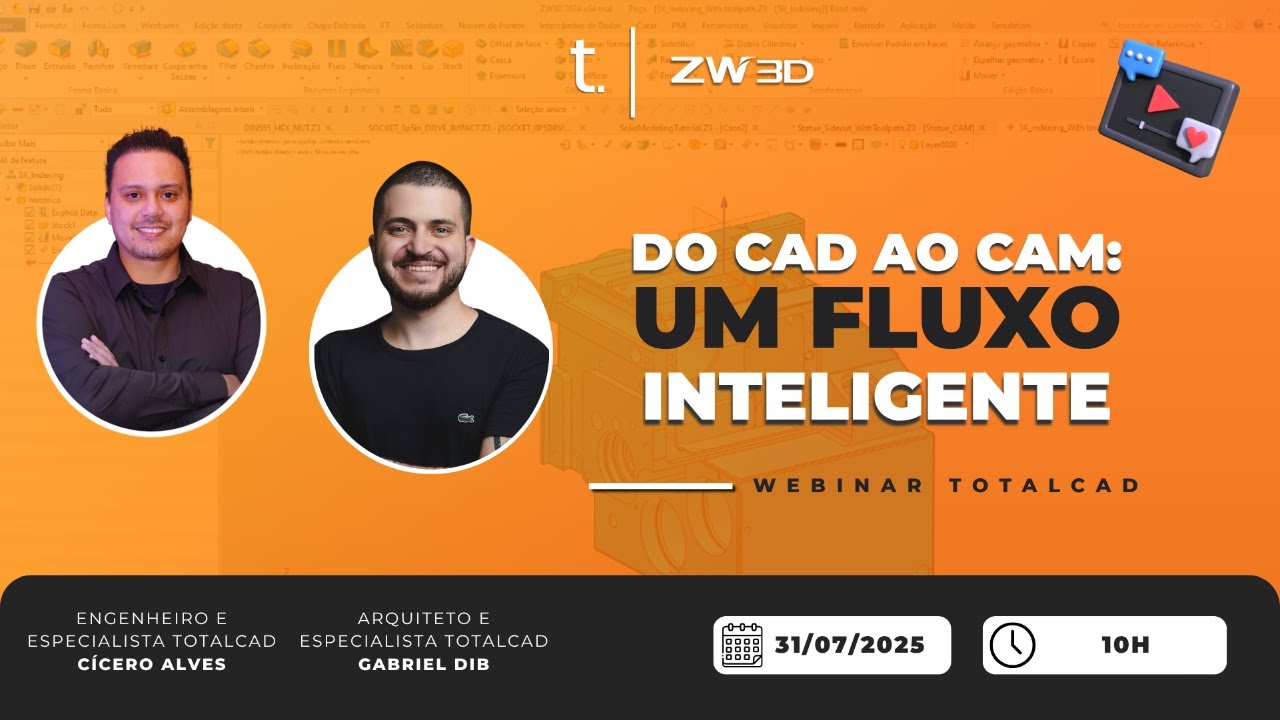 [Webinar totalCAD] Do CAD ao CAM: Um fluxo Inteligente - YouTube