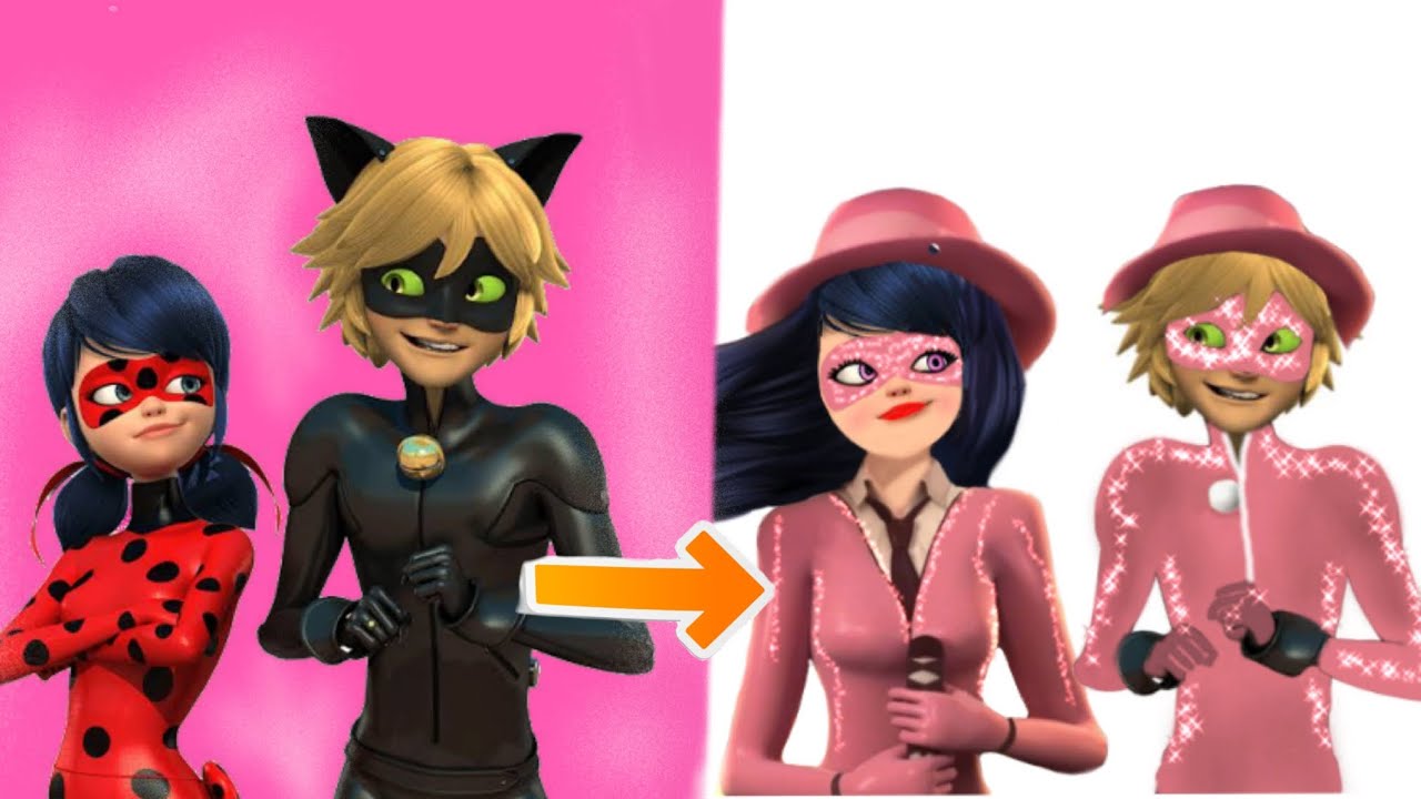 Marinette and Adrien New look stars miraculous ladybug - YouTube