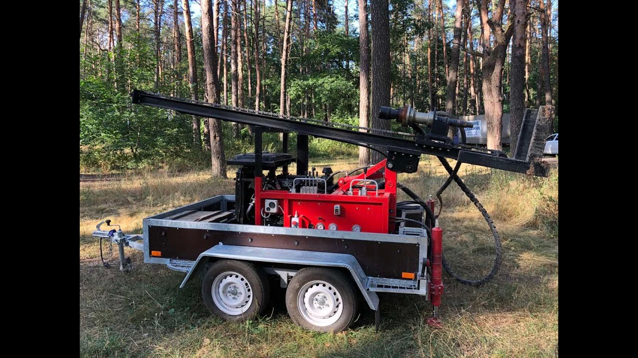 Water well portable drilling rig Storm D30M3200FH - YouTube