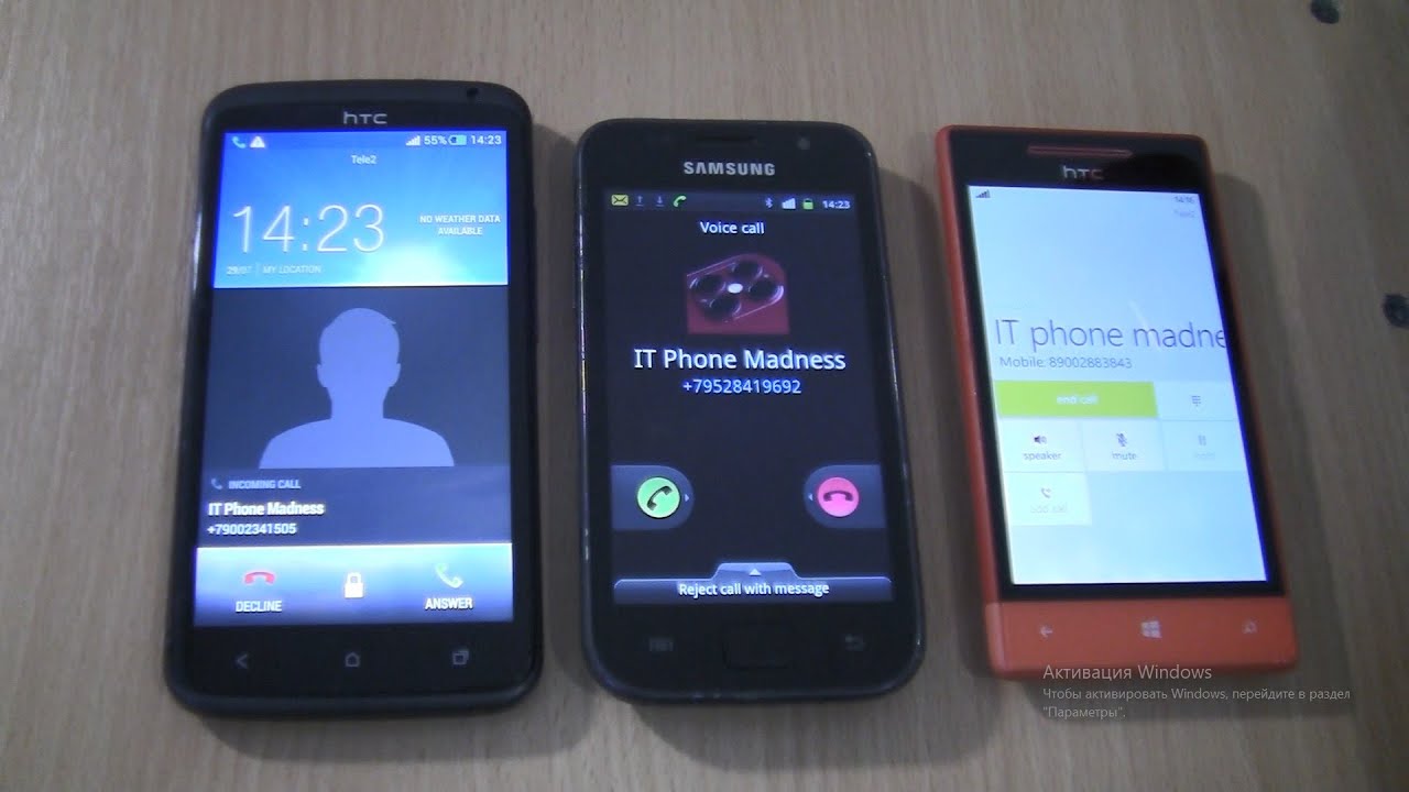 Incoming call & Outgoing call at the Same Time Samsung Galaxy S+HTC One ...