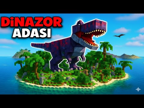 Minecraft DİNAZOR Adasında Hayatta Kalabildim mi ??