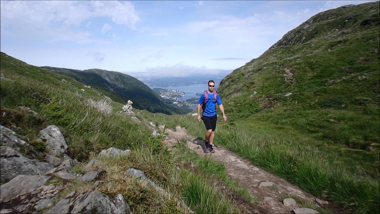 Vidden - Hiking from Fløien to Ulriken in Bergen - YouTube