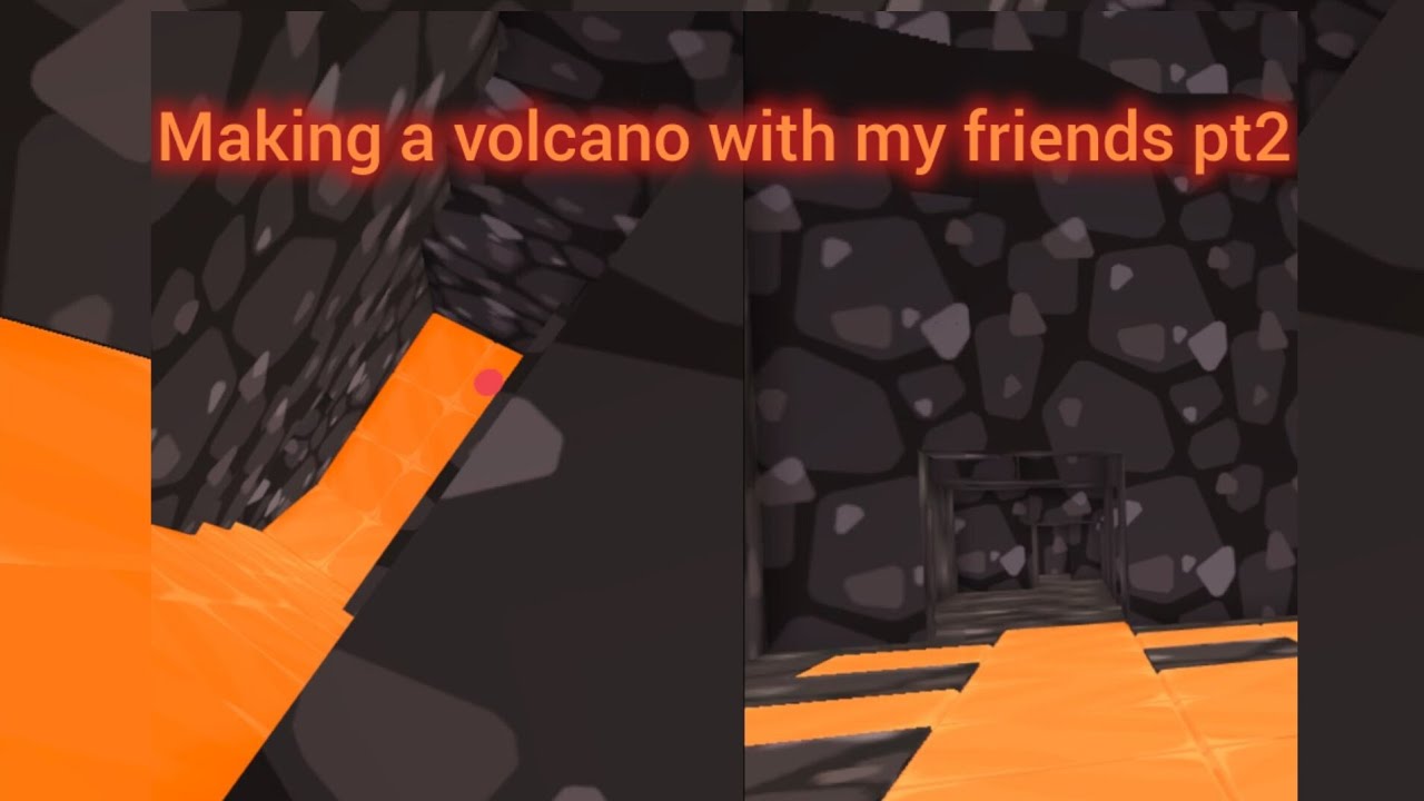 making a volcano with my friend pt2 - YouTube
