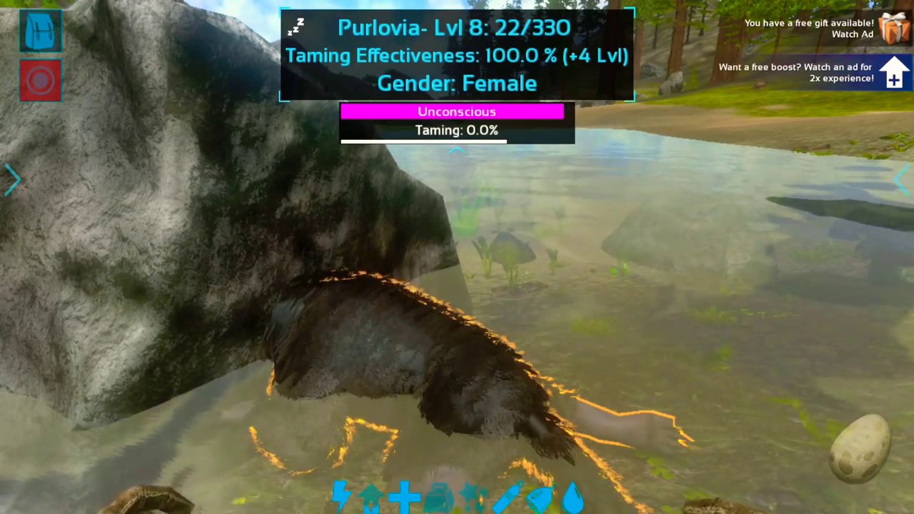 Ark survival evolved mobile (Purlovia Taming) - YouTube