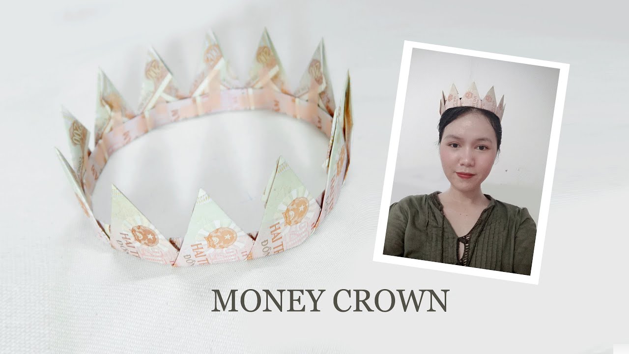 How to make Money Crown Paper easy Origami | DIY Craft Tutorial | LUXO ...