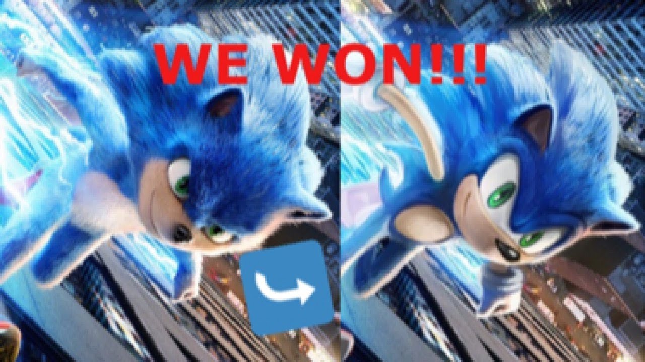 We Won!! Sonic getting redesign for Sonic movie - YouTube