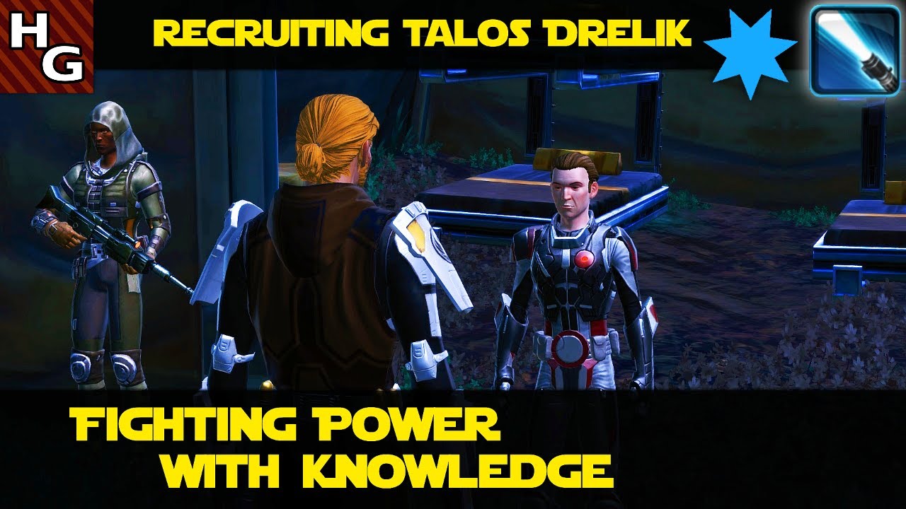 SWTOR KotFE Recruiting Talos Drellik (Fighting Power with Knowledge ...