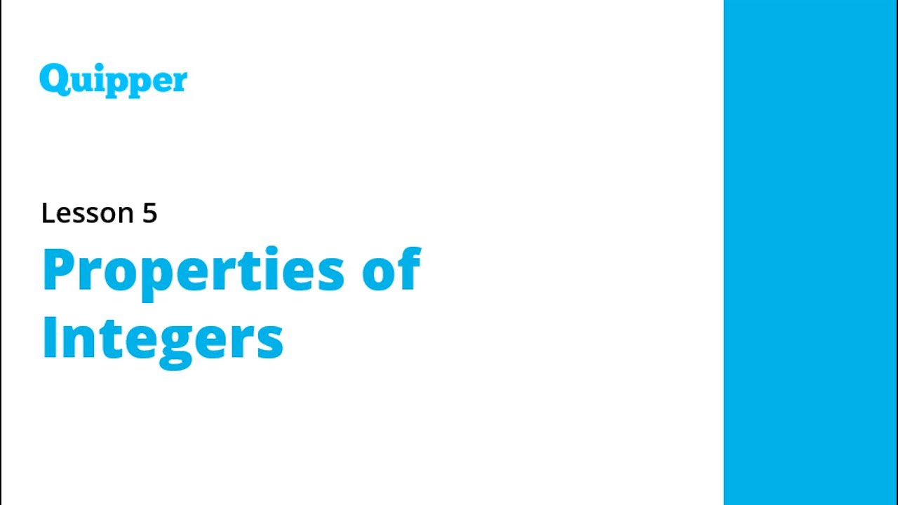 Properties of Integers | Grade 7 Math - YouTube