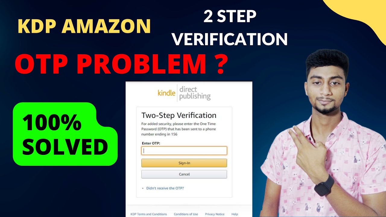Kdp Amazon Otp Problem Solved 100 । Amazon Otp Received Process