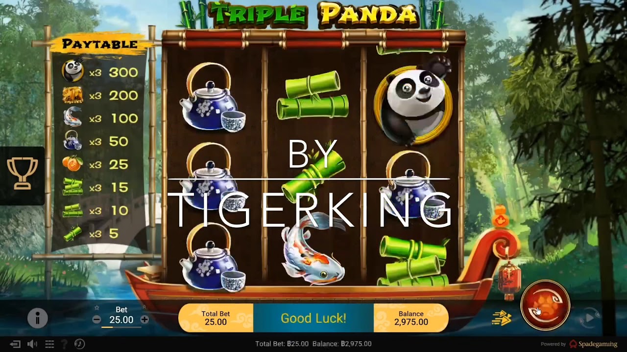 ทุน3000 รอดหลืไม่-triple panda slot - YouTube