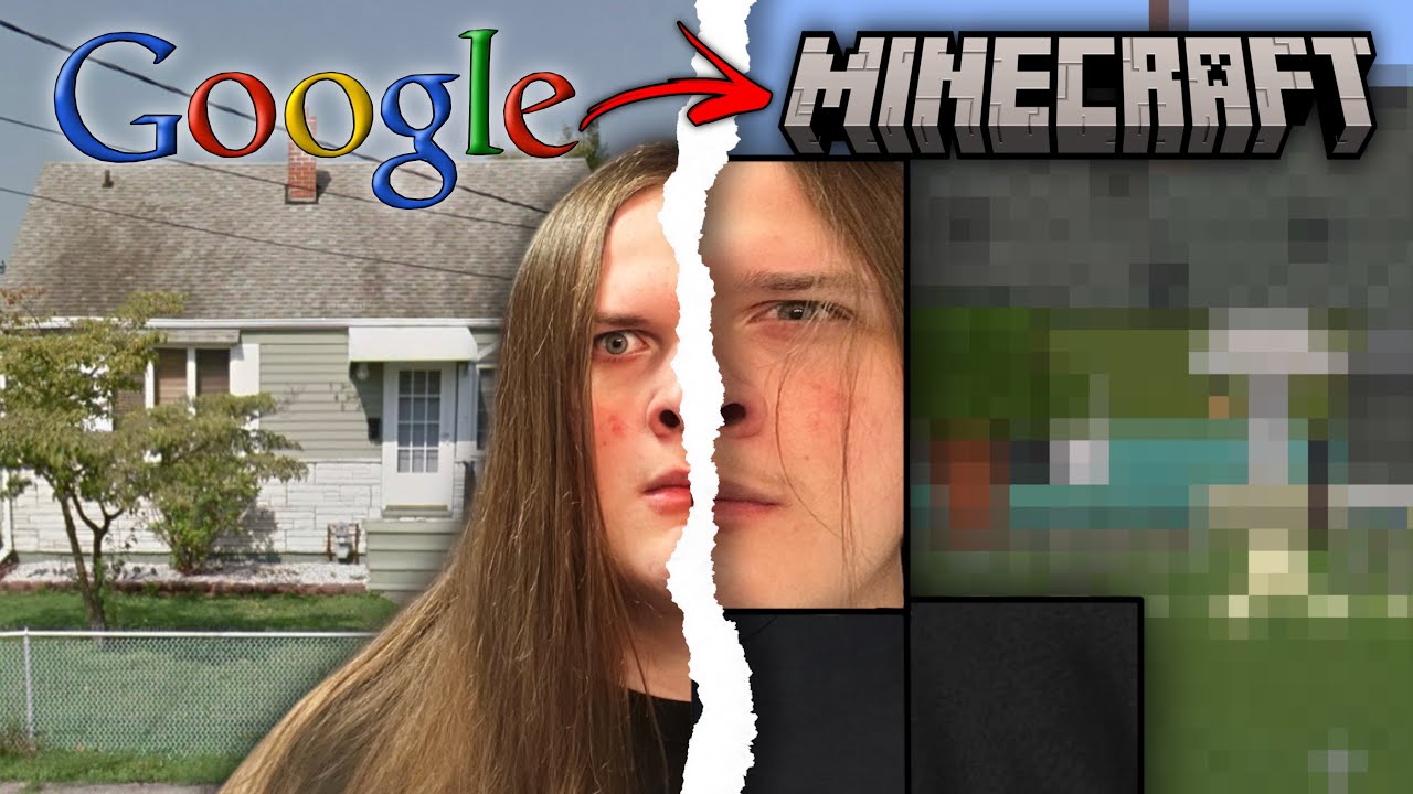 BUILDING A RANDOM HOUSE USING GOOGLE EARTH! | Minecraft - YouTube