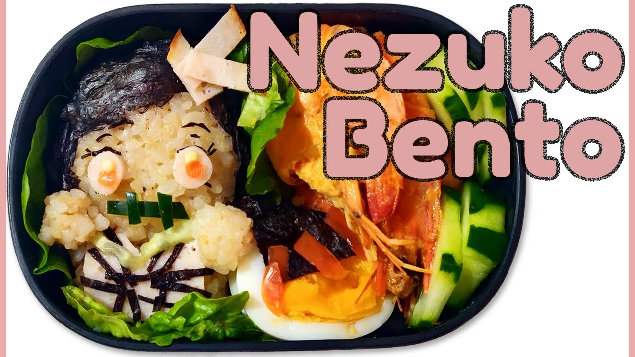 🍱I Made a Nezuko (竈門 禰豆子) from Demon Slayer: Kimetsu no Yaiba Bento ...