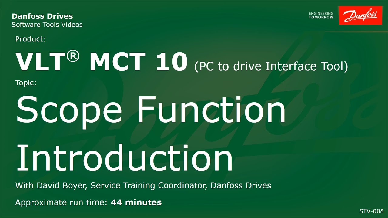 VLT® Drives: MCT 10 Scope Function Introduction - YouTube
