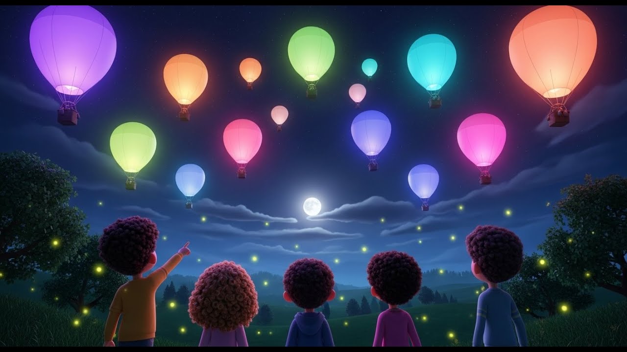 Balloon Dance | Count the Floating Friends | Fun Counting Song for Kids ...