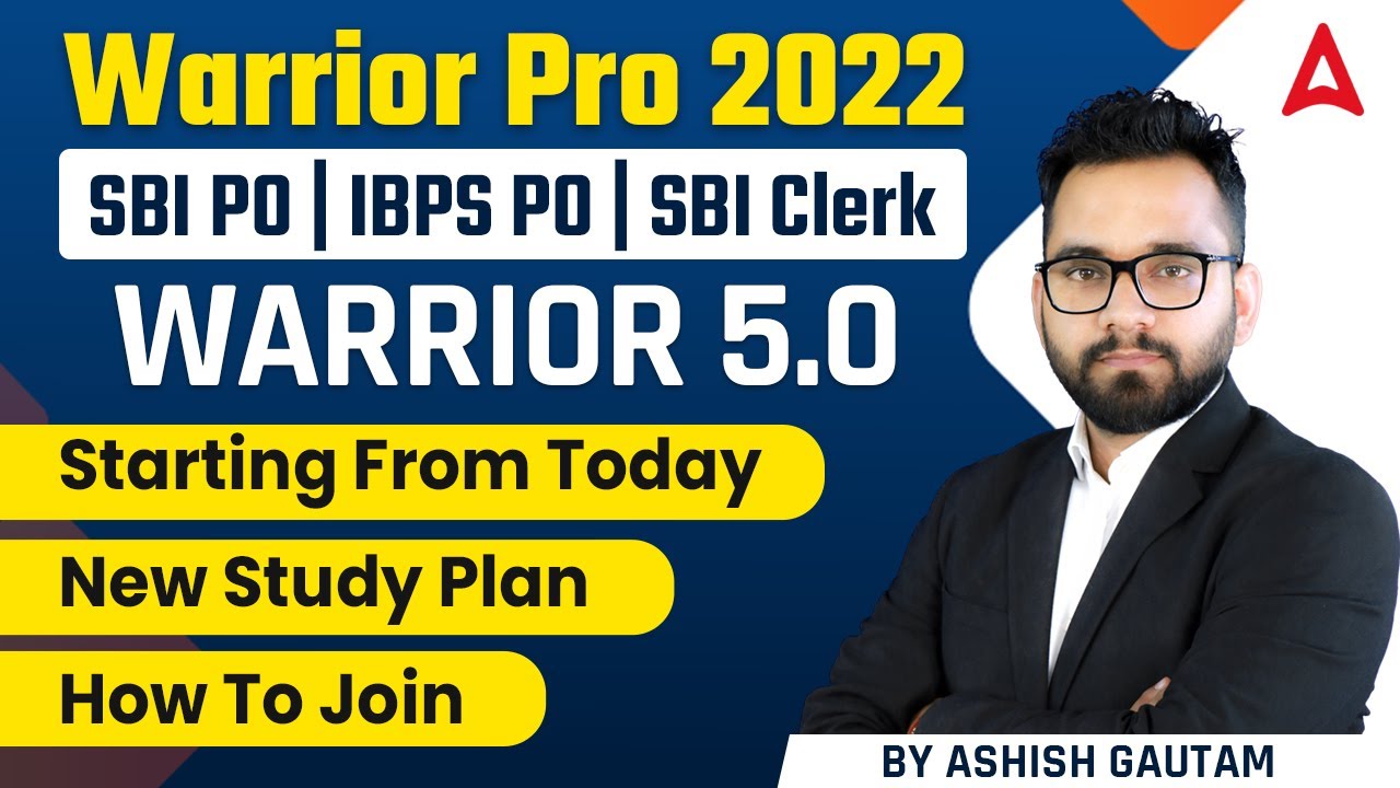 WARRIOR PRO 2022 | SBI PO,IBPS PO, SBI CLERK | Warrior 5.0 Starting ...