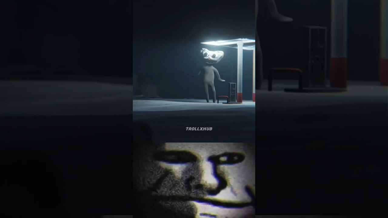 Horror Scary Trollface (credit to @LIGHTSAREOFF #shorts #trollface # ...