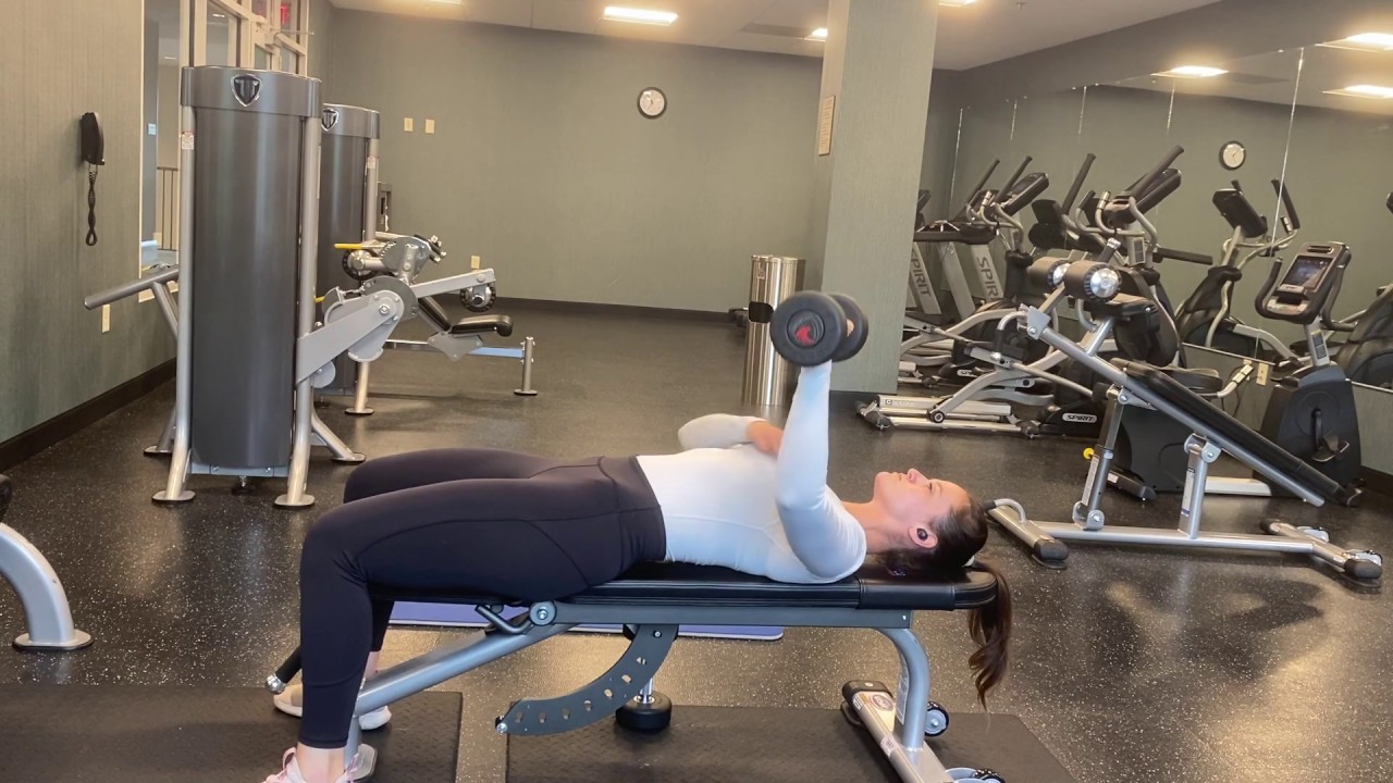 Unilateral Dumbbell Chest Press - YouTube