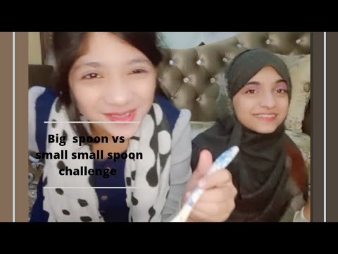 Big spoon vs small spoon challenge ||with my sister || @GirlsWing - YouTube