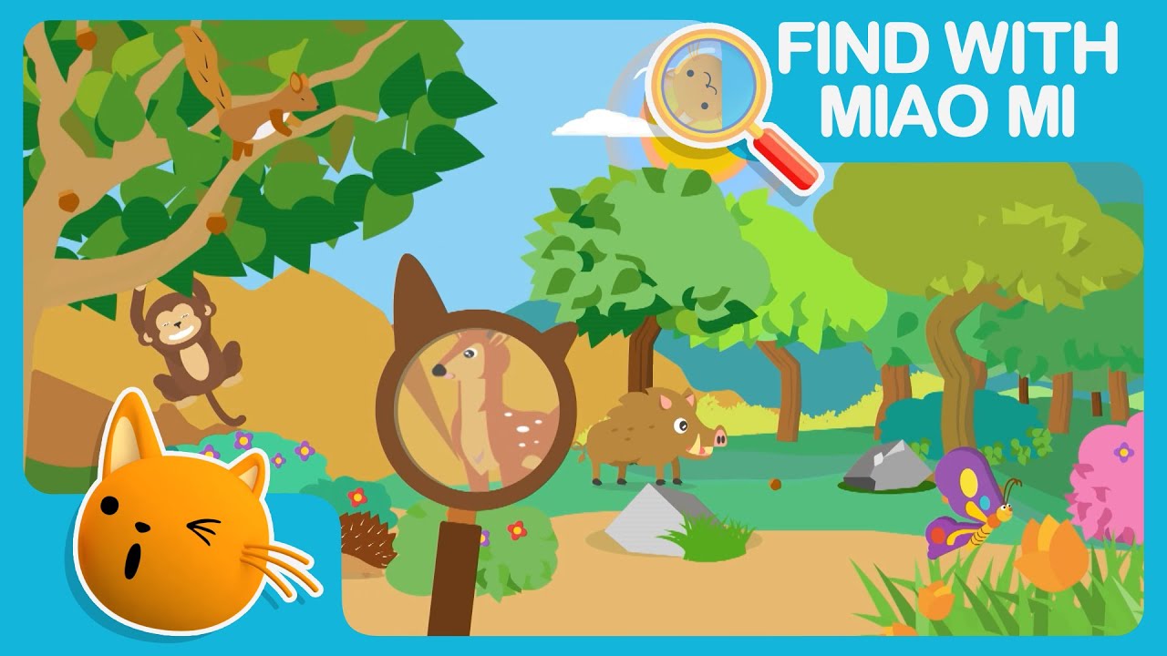Find with Miao Mi - Hedgehog and Deer | Learn Mandarin | Learning Games ...