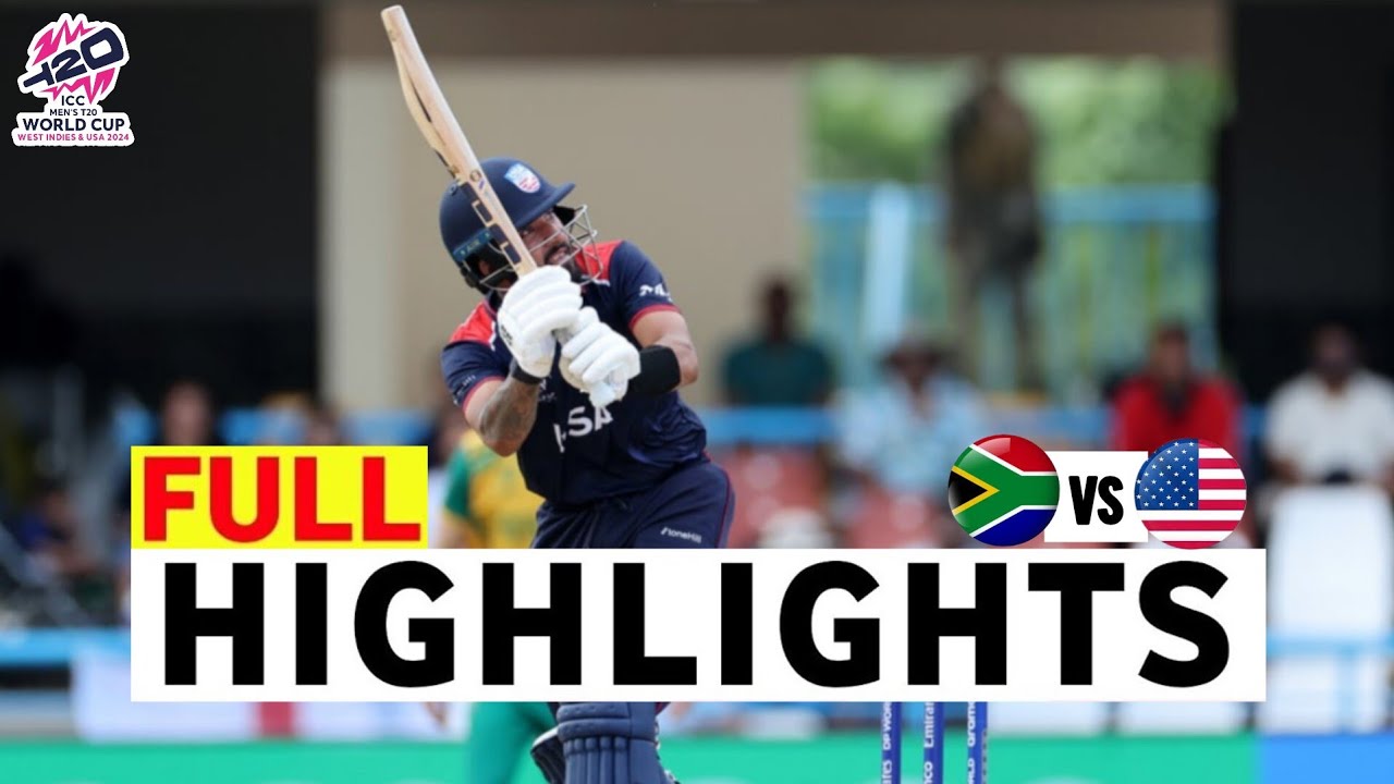 South Africa vs USA T20 World Cup Match Highlights | T20 World Cup 2024 ...