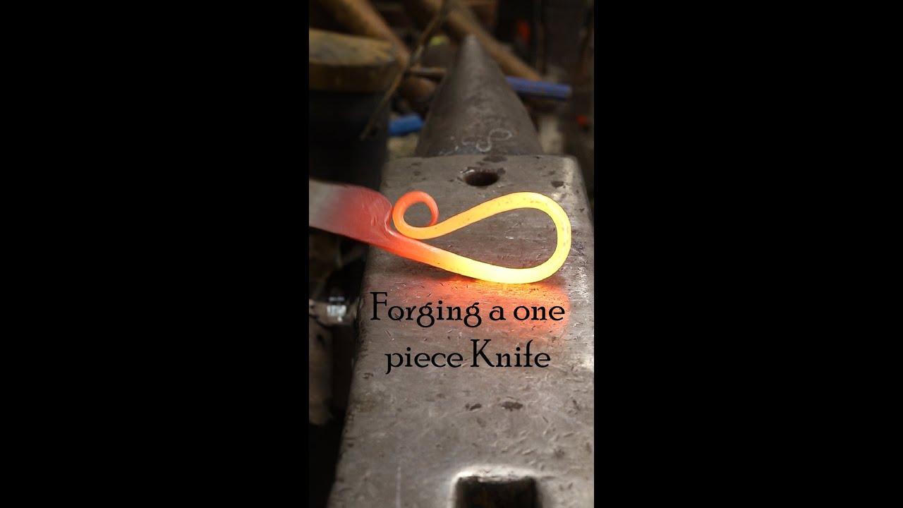 Forging a One-Piece Traditional Blacksmith's Knife | Simple Blacksmithing Tutorial - YouTube