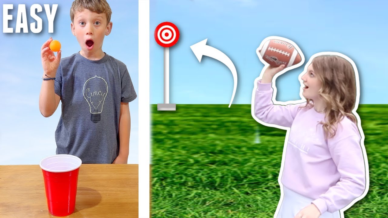 Tiny Target Trick Shot Challenge - YouTube
