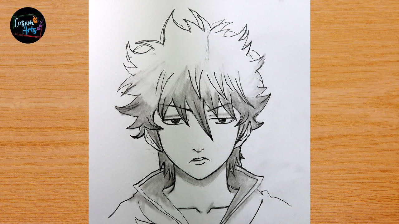How to draw gintoki sakata step by step || Anime Drawing - YouTube