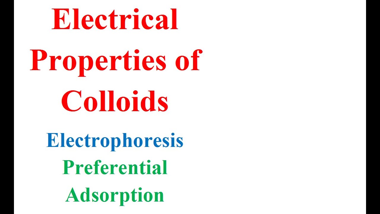 Electrical properties of colloids - YouTube