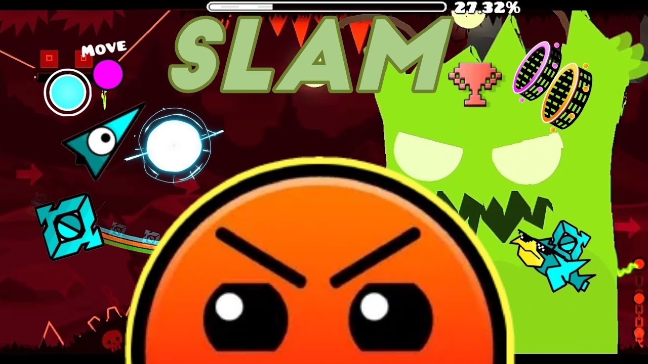 SLAM 100% COMPLETO HARDER By RAFER En Geometry Dash - YouTube