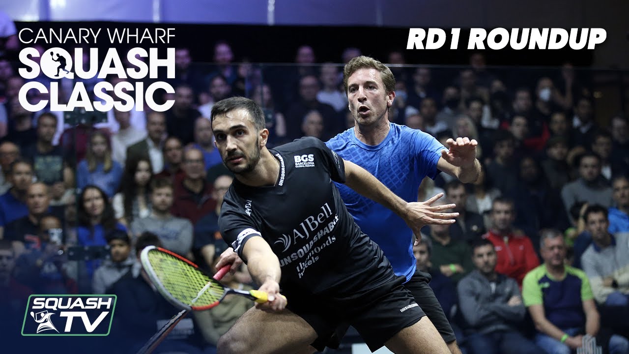 Squash: Canary Wharf Classic 2021 - Rd1 Roundup [Pt.1] - YouTube