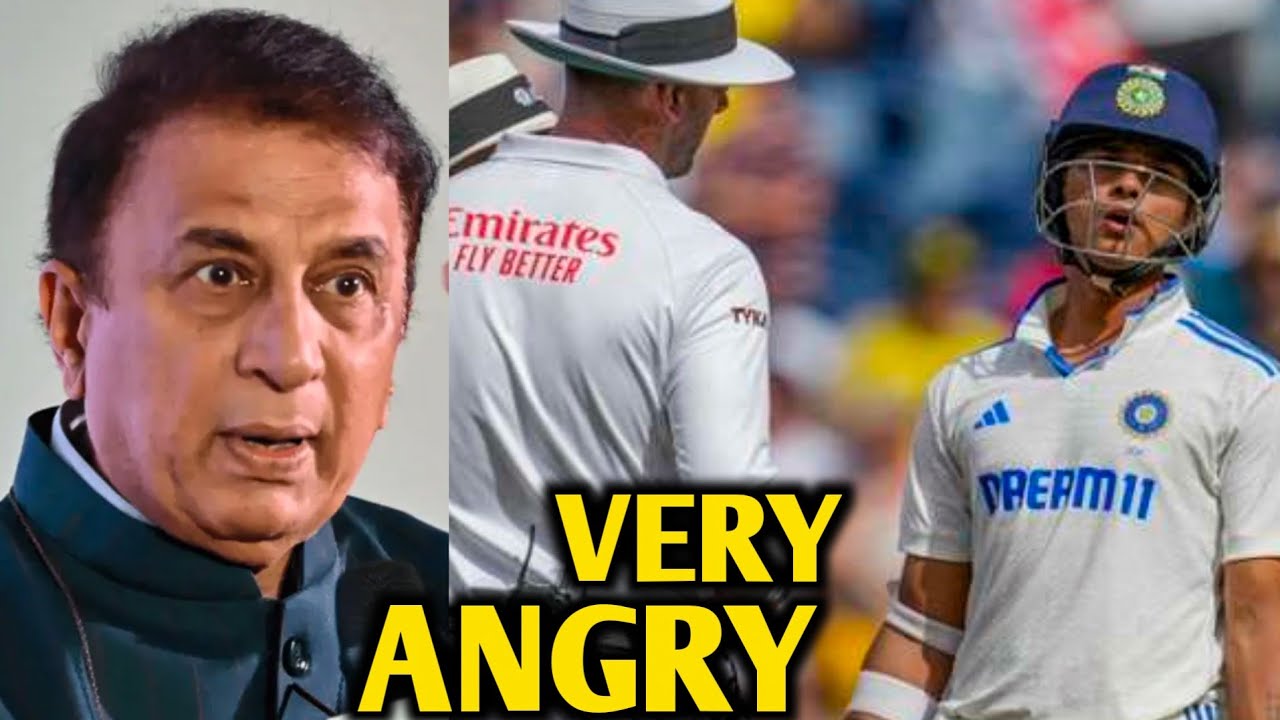 Sunil Gavaskar Angry Statement on Yashasvi Jaiswal Controversial Wicket ...