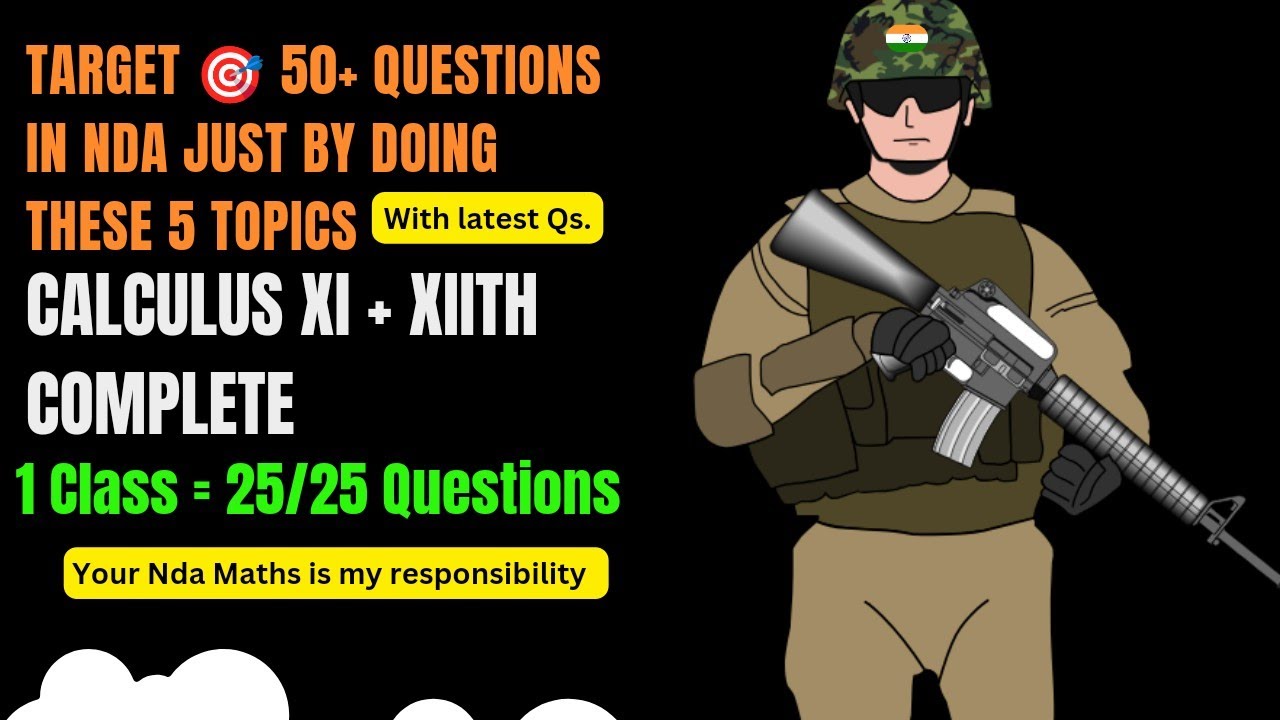Complete Calculus For NDA Maths .All Formulae & Concepts of calculus ...