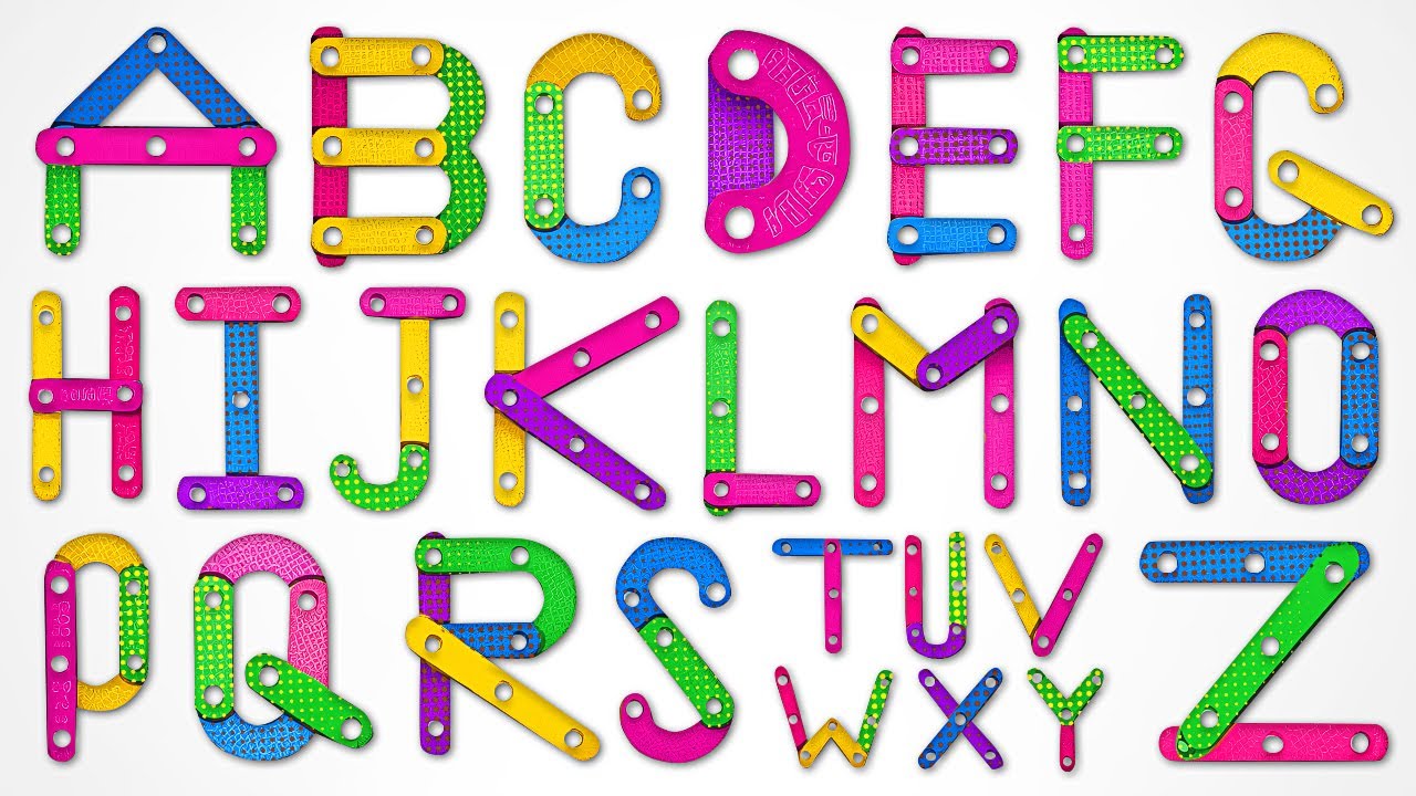 How To Create Your ABCs On a Peg Board || Letters & Colors Learning ...