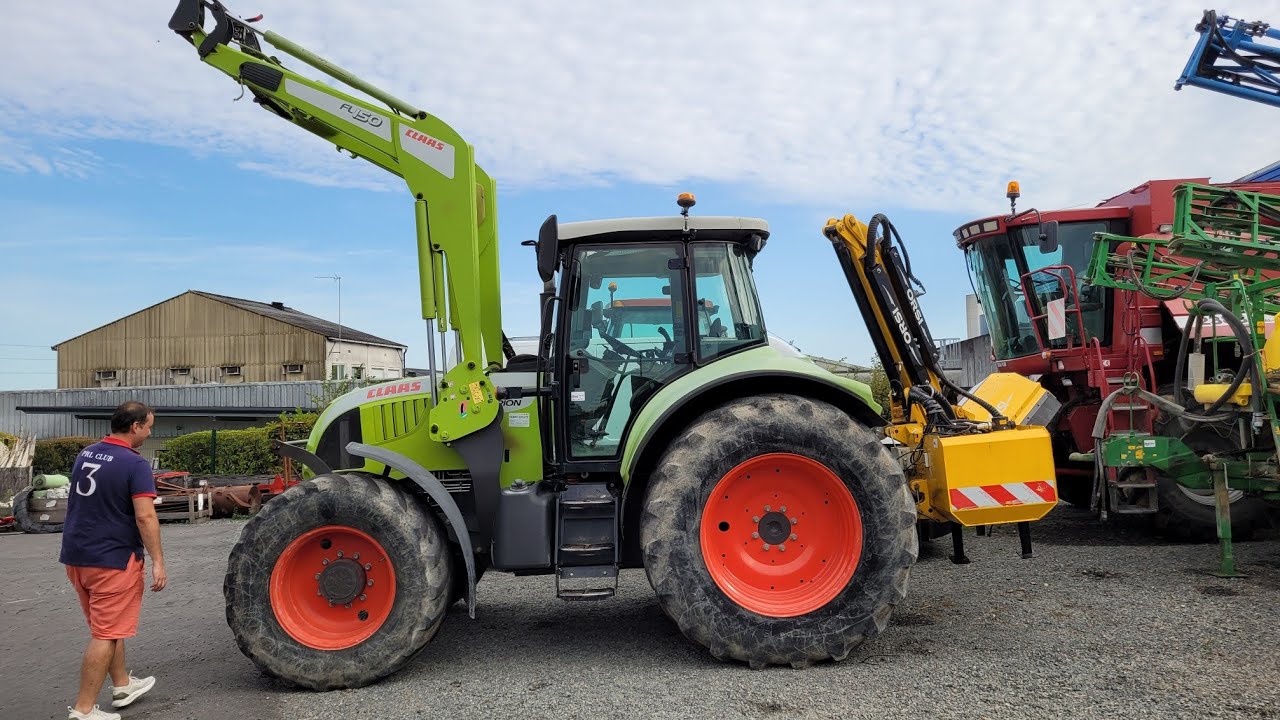 agroimport.ro Tractor CLAAS Arion 640 CIS + Incarcator , 7650 ore, an 2014, 155 cai - YouTube