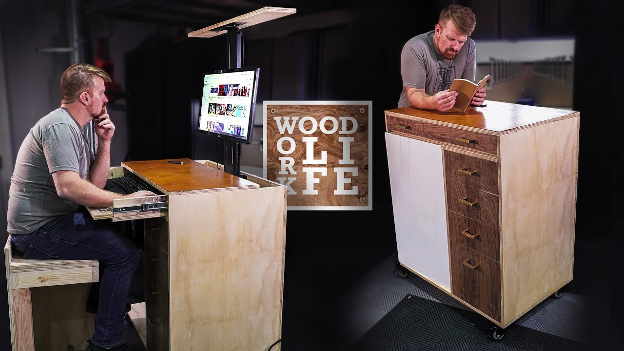 Overkill? Over the Top Shop PC / Rolling Tool Cart | EPIC Wooden PC ...