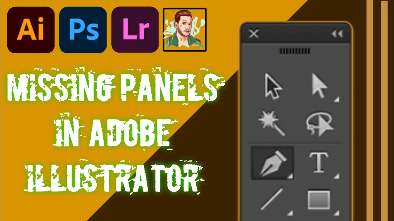 The Missing Tools in Illustrator. HOW TO SHOW CONTROL BAR AND MISSING ...
