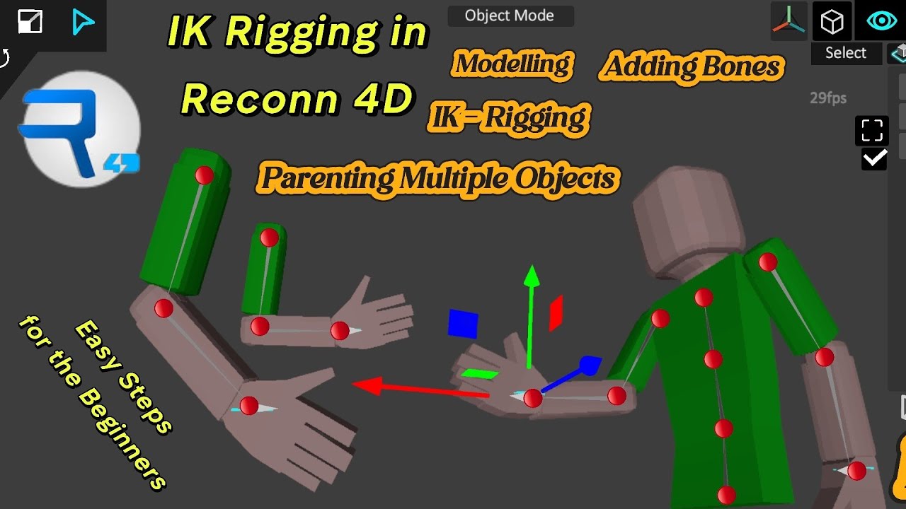 IK Rigging in Reconn 4D Part 1 | Reconn 4D | Rigging - YouTube