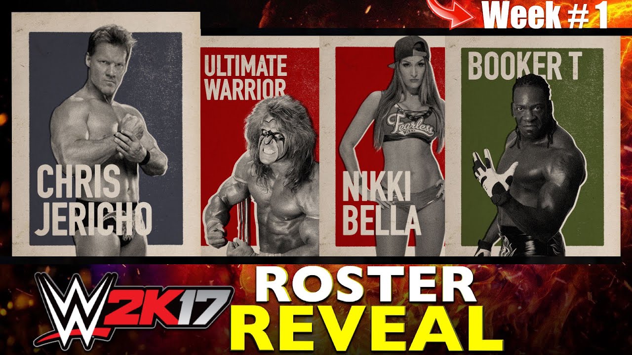 WWE 2K17 ROSTER REVEAL! So Far: Week #1, 19 Superstars CONFIRMED (WWE ...