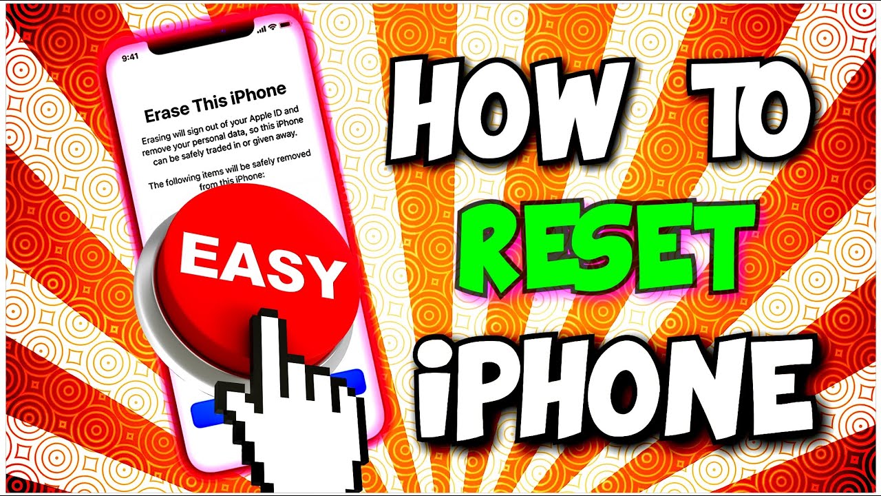 🔴 How to Reset Your iPhone - Easy Steps to reset apple iphone to ...