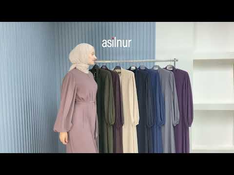 Hale Omuz Pileli Balon Kol Ferace | asilnurmoda.com  #ferace #tesettür #feracekombinmodeller