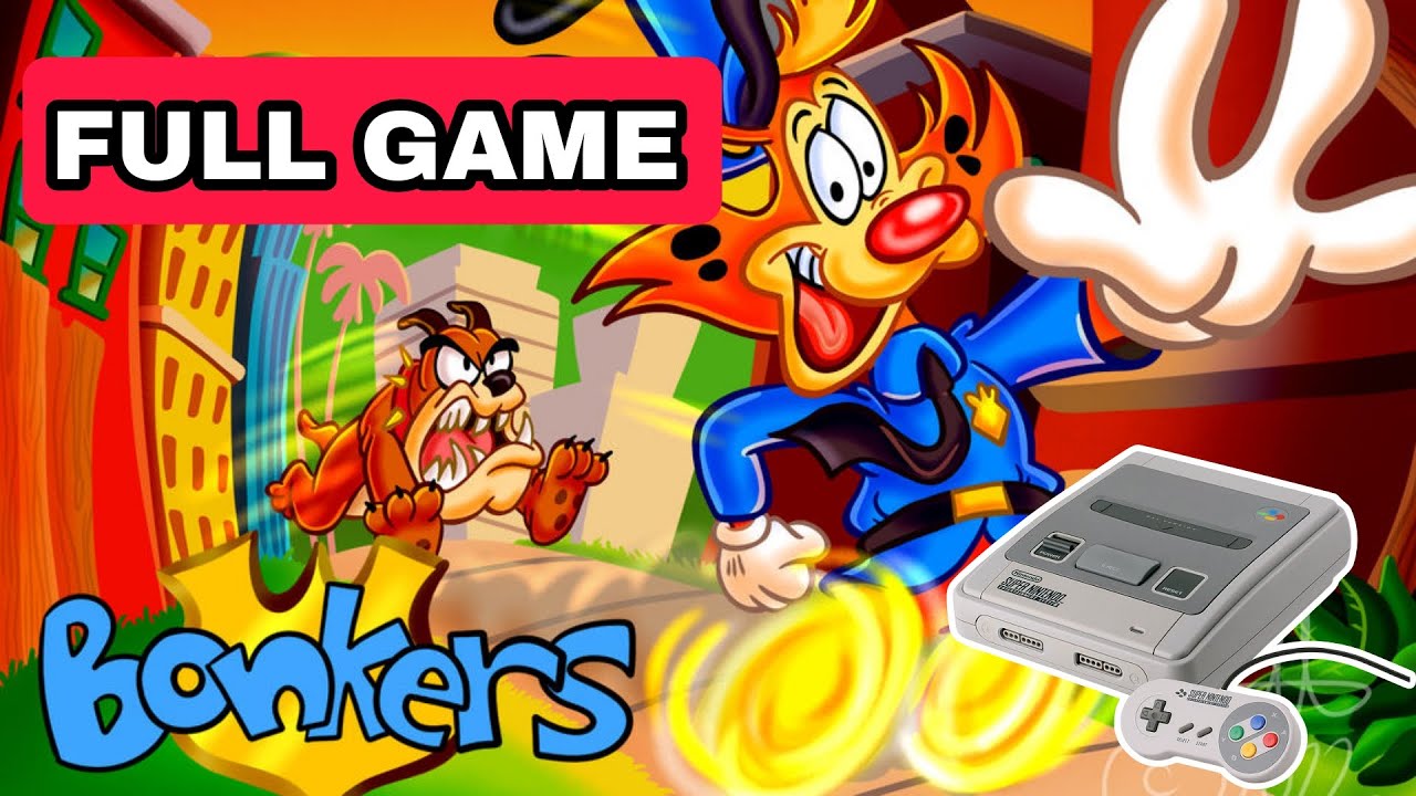 Bonkers (1994) Gameplay Walkthrough FULL GAME [SNES] - YouTube