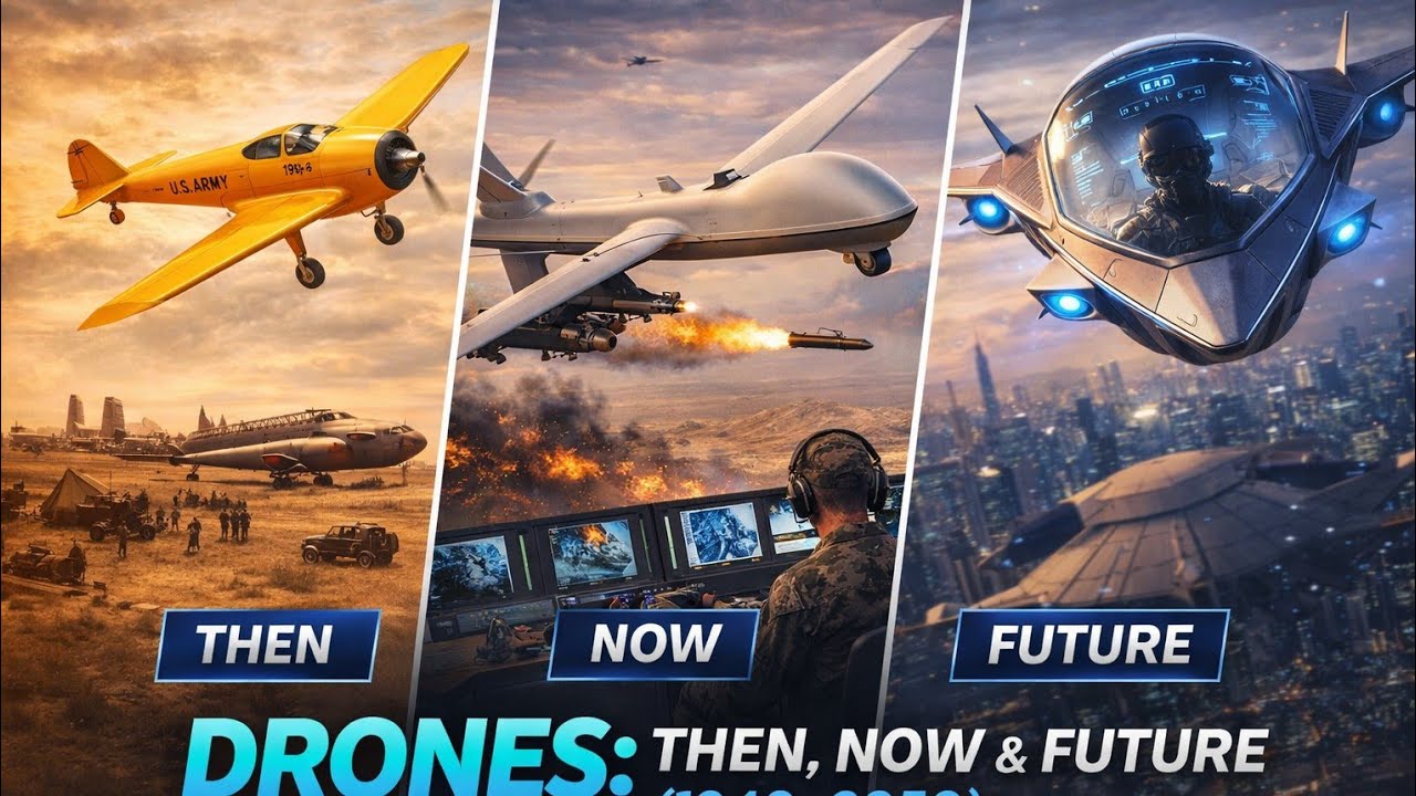 US Military Drone Evolution (WW2–2050) | From Target Drones to AI ...