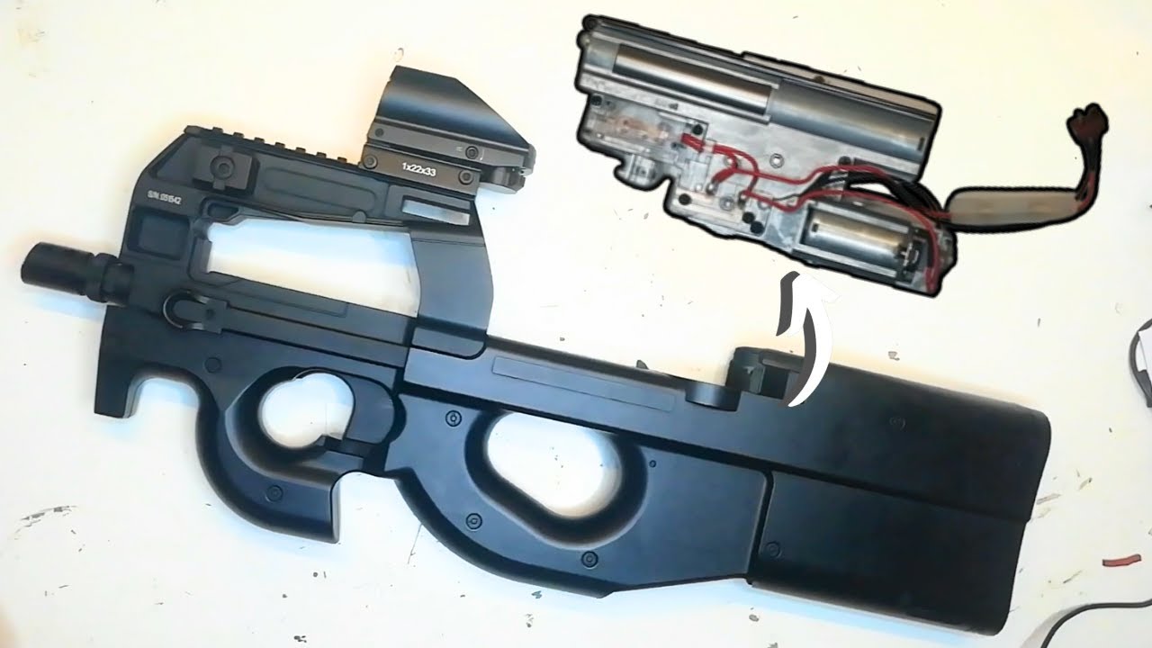 CYMA CM060 P90 Airsoft SMG PDW AEG Version 6 Gearbox Removal Guide ...